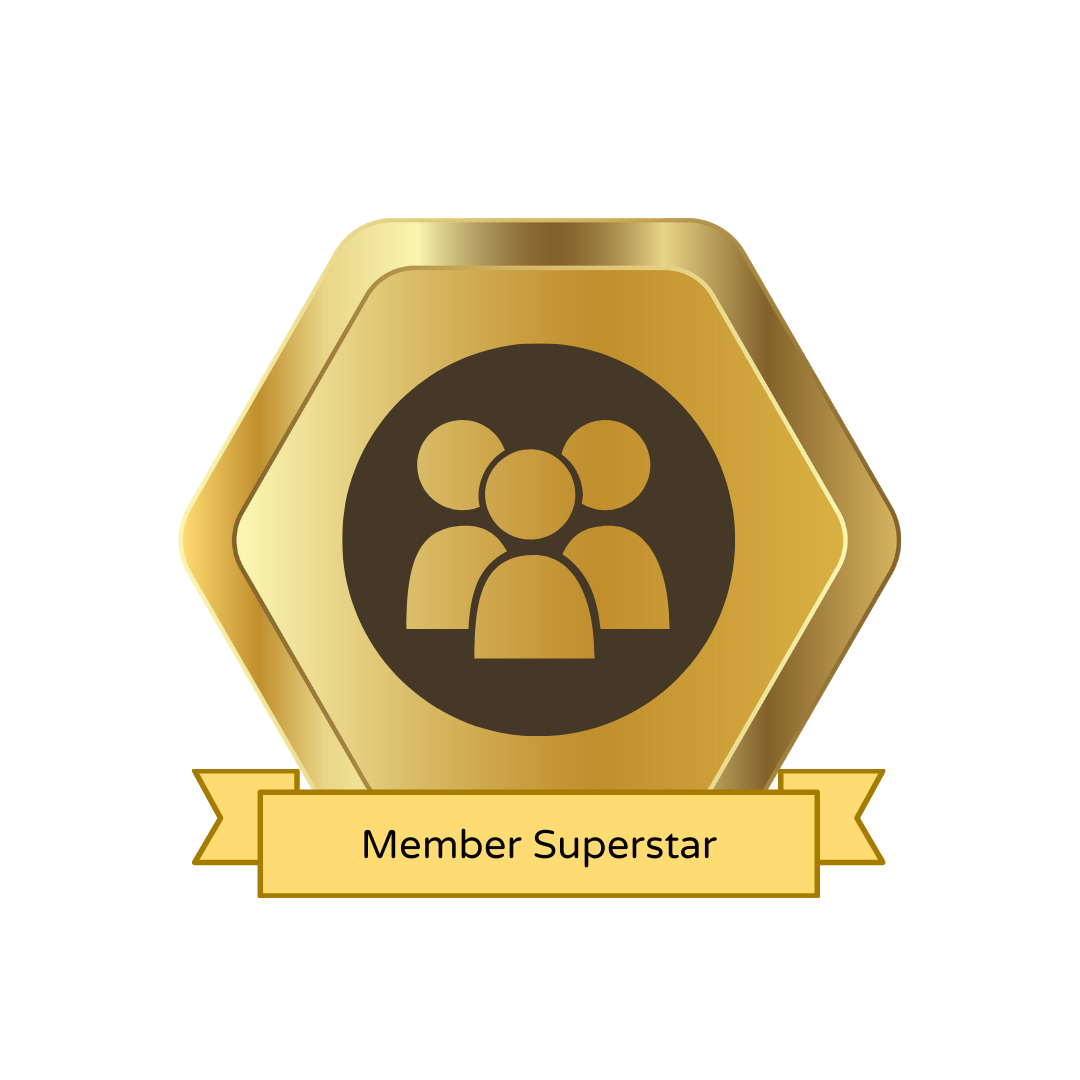 Work It Gold member Badge - Me Plus More